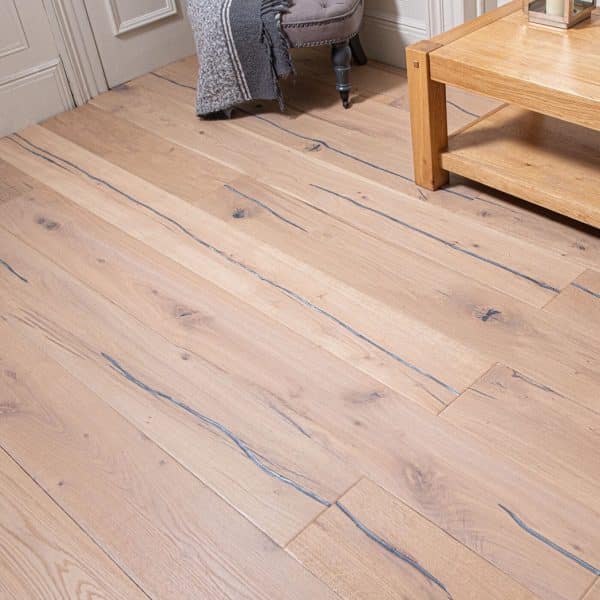 Grey Smoked Distressed Oak Plank, Hard Wax Oiled - 220mm x 15mm ...