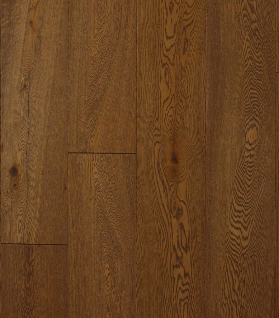 Fumed Oak Plank, Brushed & UV Oiled - 180mm x 14mm Engineered Wood Flooring