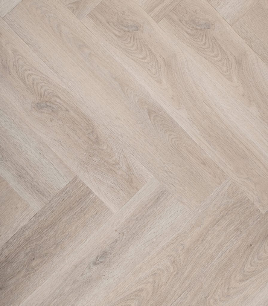 Crown Willow Frost Oak Herringbone, 3mm - Glue Down LVT Flooring